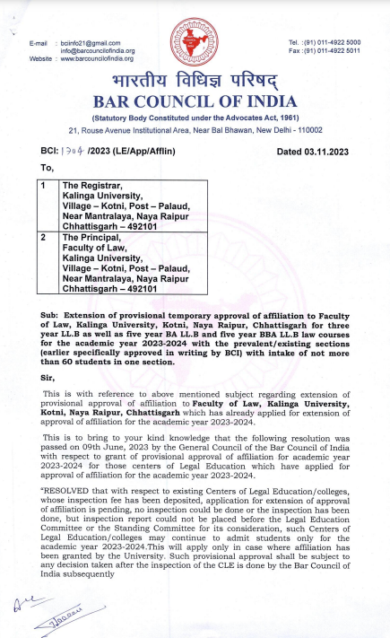 Kalinga University Raipur, Best University in Chhattisgarh UGC-approved